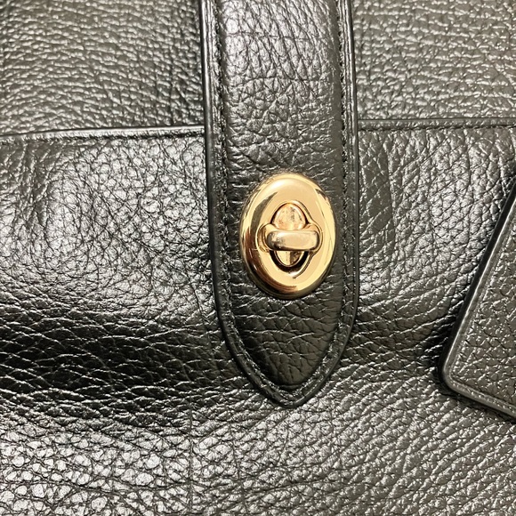 Coach | Bags | Coach Leather Black Work Bag | Poshmark